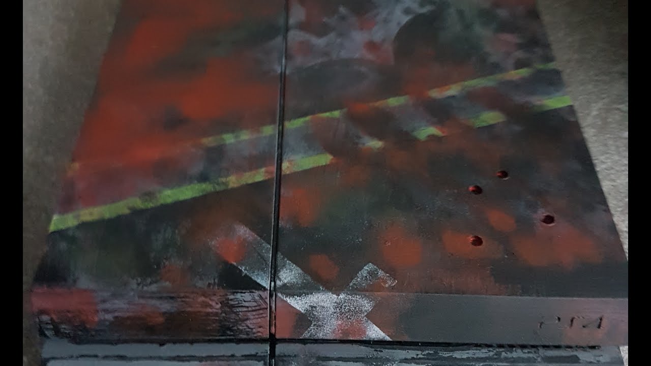 Custom ps4 | THE FINISHED DESIGN FOR MY PS4 CASE | - YouTube