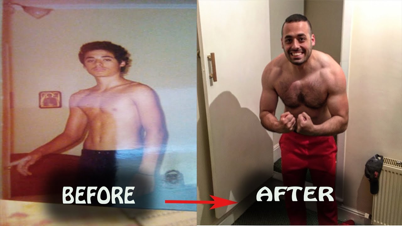 NATURAL BODY TRANSFORMATION FROM SKINNY TO MUSCLE - YouTube