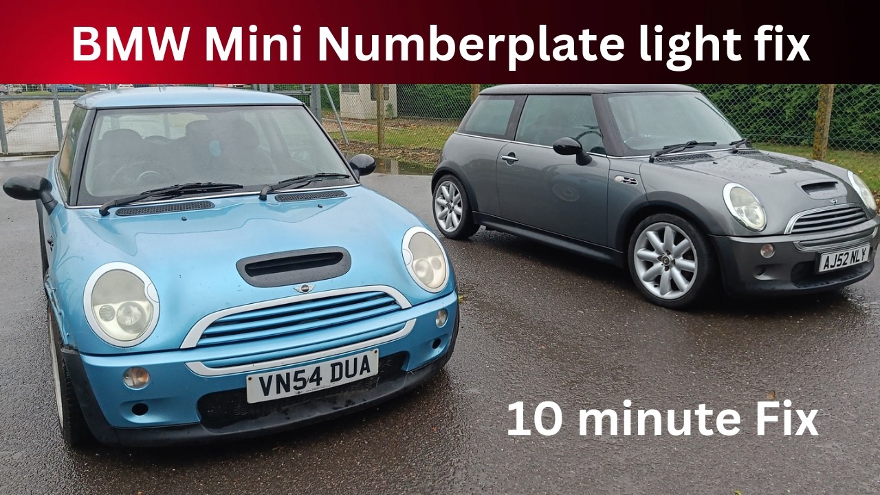 How to Fix a BMW Mini Number Plate Light (and why it matters) - YouTube