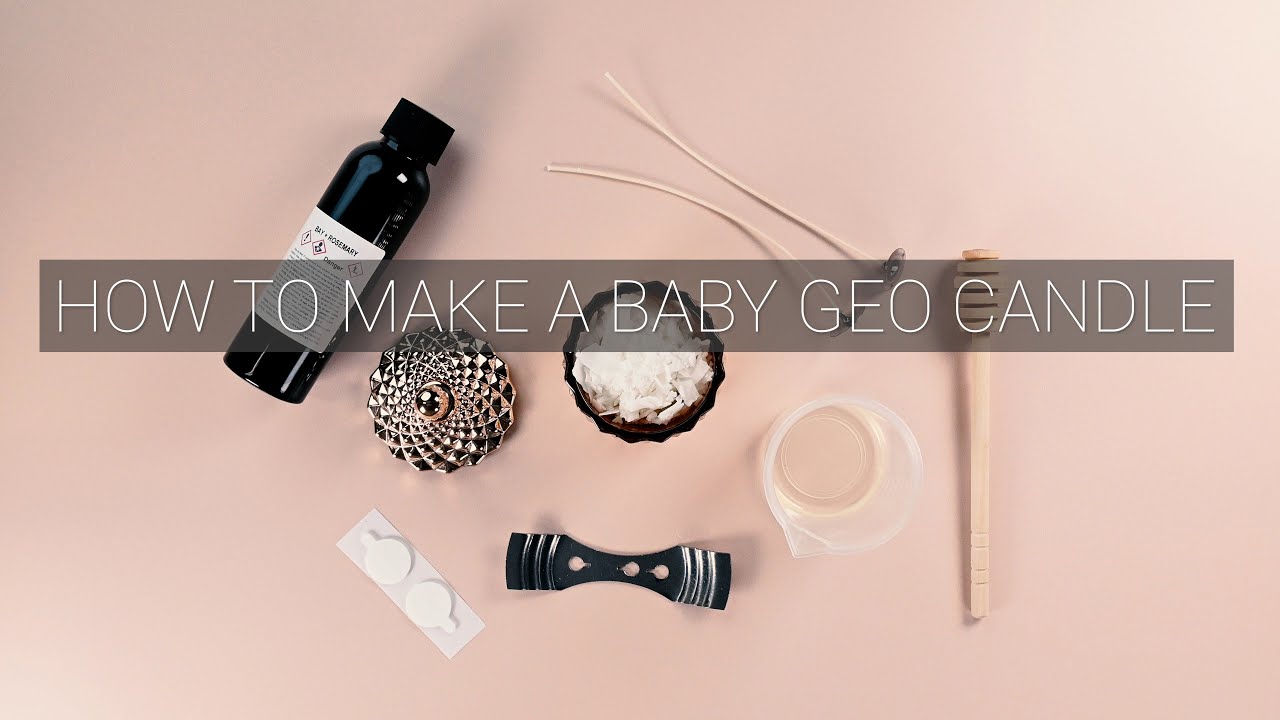 HOW TO MAKE A BABY GEO CANDLE - YouTube