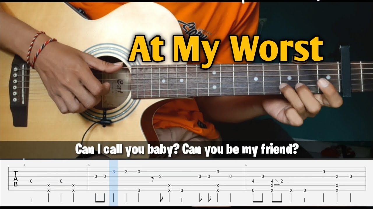 At My Worst - Paul Iballa | Fingerstyle Guitar Cover | Tab Tutorial ...