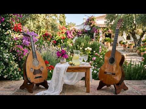 Mediterranean Garden Morning | Relaxing Arabic Oud & Flamenco Guitar