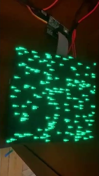 Falling Code effect on LED matrix - YouTube