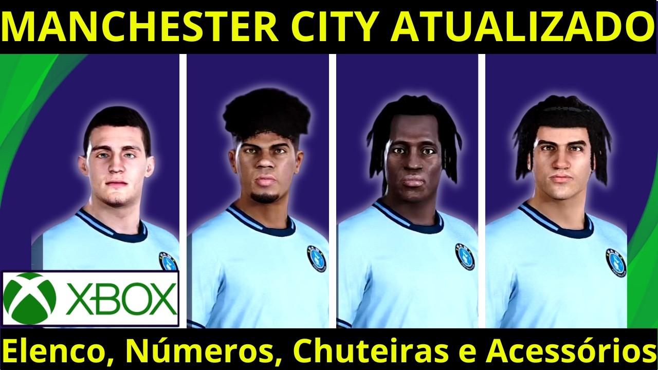 PES 2021 | Manchester City 2025 Atualizado: Elenco, Números, Chuteiras ...