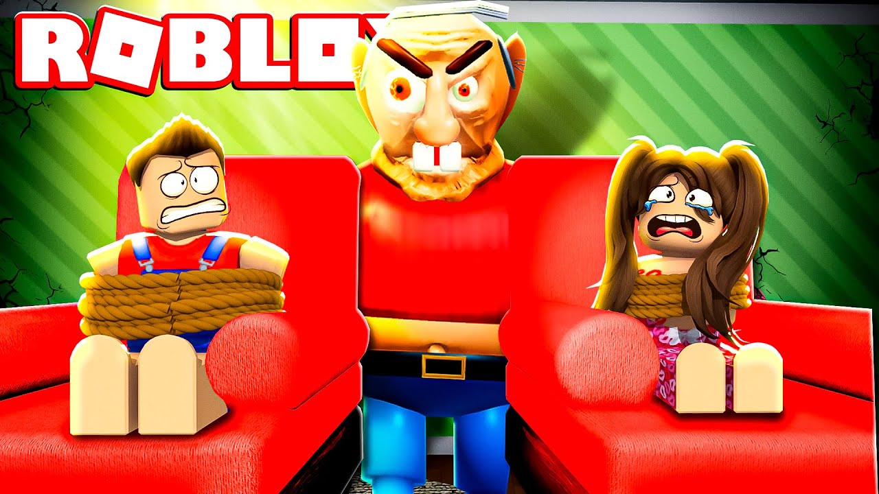 SCAPPIAMO DAL NONNO CATTIVO SU ROBLOX!! - YouTube