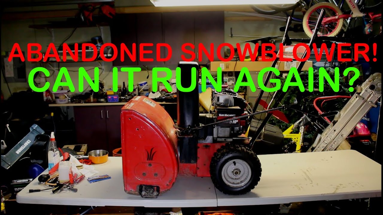 ABANDONED MTD SNOWBLOWER CAN IT RUN AGAIN? - YouTube