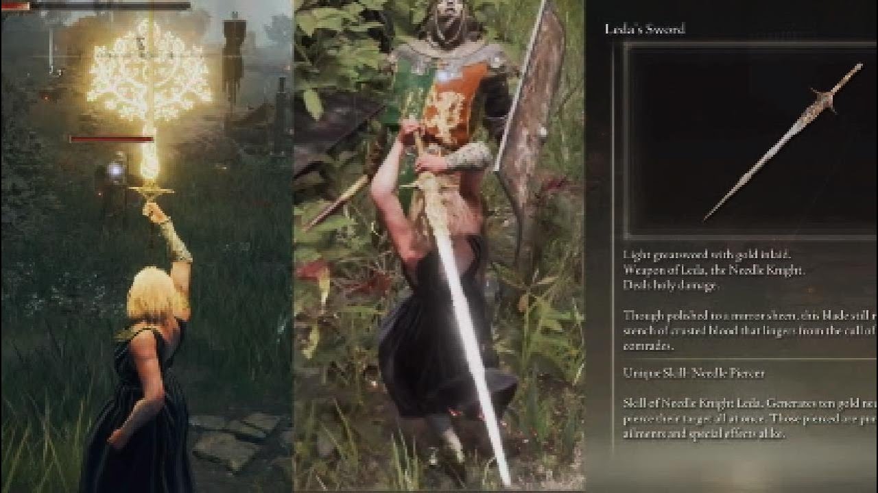 Elden Ring DLC Leda's Sword Move Set Demonstration and Location Stance ...