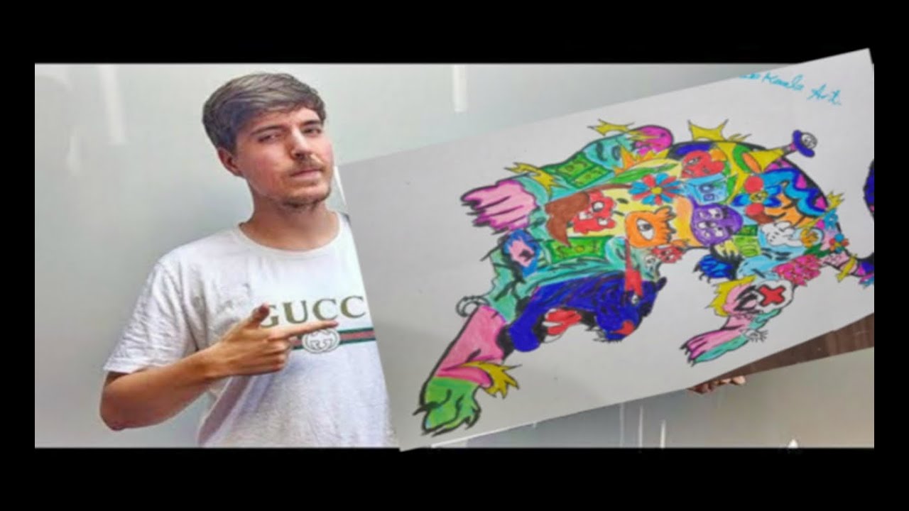 I drew MrBeast Doodle & it Looks Cool!!! - YouTube