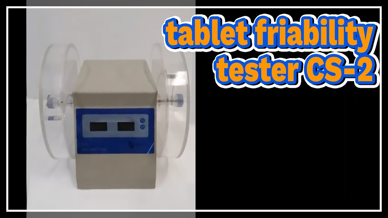 tablet friability tester CS-2 - LABOAO - YouTube