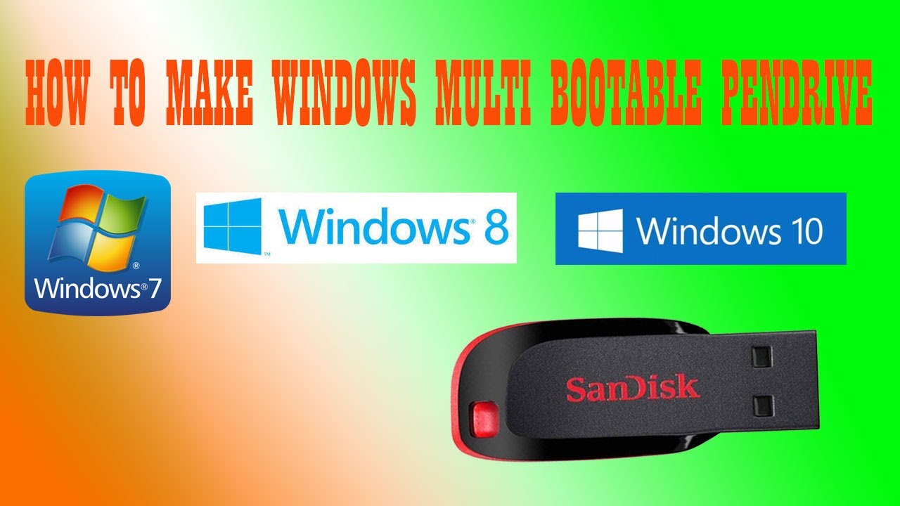 how to make multi bootable pendrive - YouTube