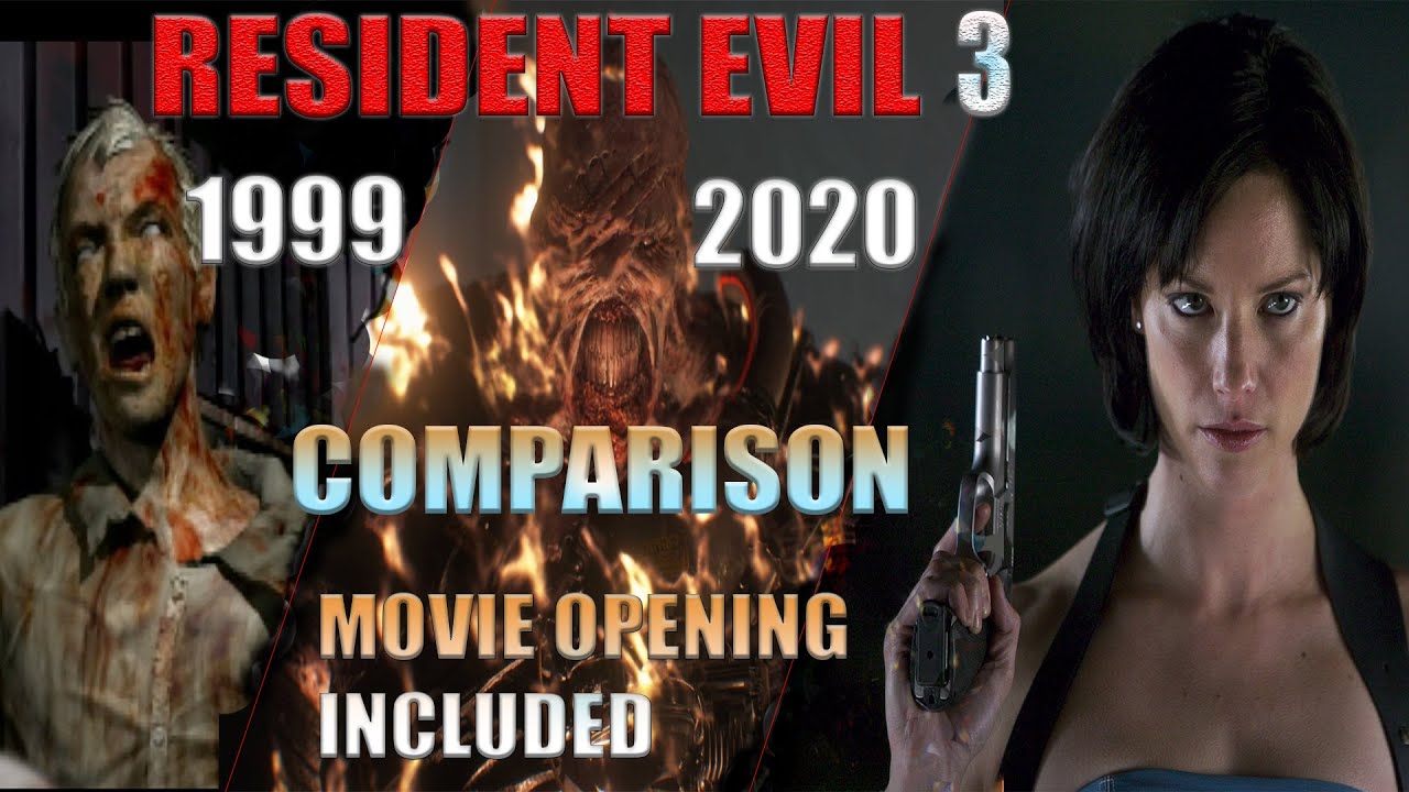 Resident Evil 3 - Opening Comparison with Movie Intro included - 1999 ...