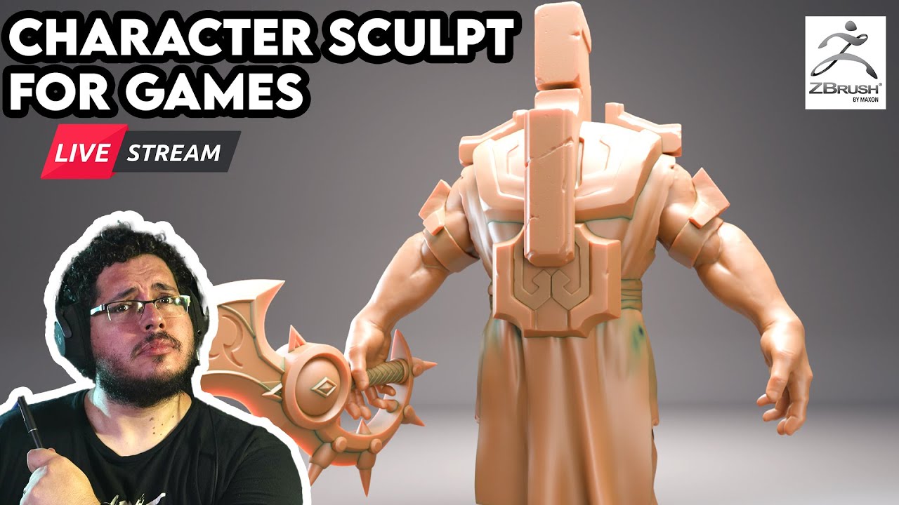 Character for Games - Stage 2 Highpoly and Details - YouTube
