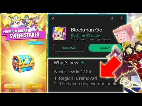 New Blockman Go UPDATE!! REGION Is REMOVED?! 🤯🔥 | Blockman Go - YouTube
