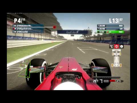 F1 2012 palindrome1H in Bahrain for Round 4 of the F1RT Racing League 100% Pro League