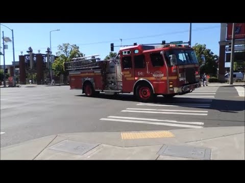 Seattle Fire Engine 38, Engine 41 and Battalion 6 responding - YouTube