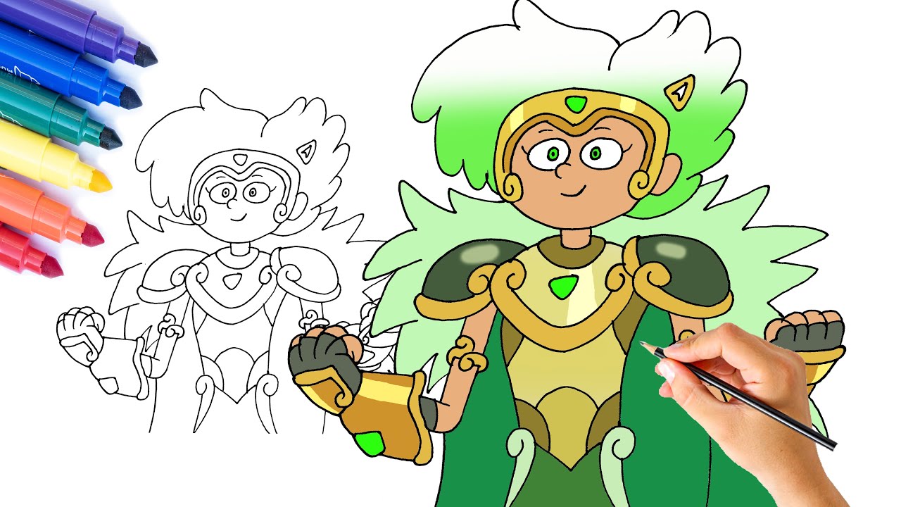 Drawing Marcy Wu Calamity | How to draw Marcy Wu with Calamity powers ...