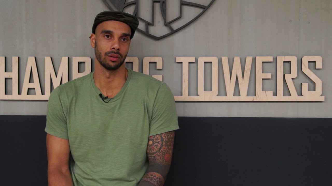 Hamburg Towers Justin Raffington vor dem Spiel gegen die NINERS ...