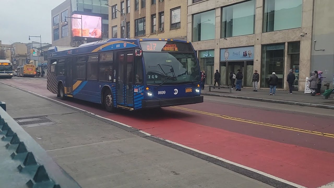 MTA NYCT: 2019 Nova LFS #8699 on the Q17 @ Main Street & Roosevelt Ave ...