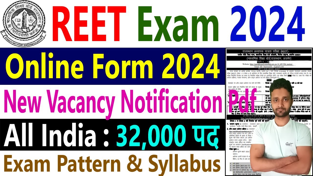 REET New Vacancy 2024 | Rajasthan REET Exam 2024 Notification Syllabus ...