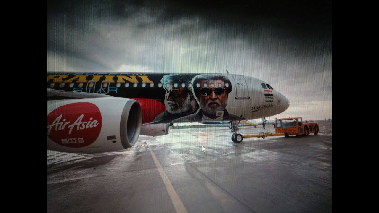 Kabali Flight Air Asia flight 2016 - YouTube
