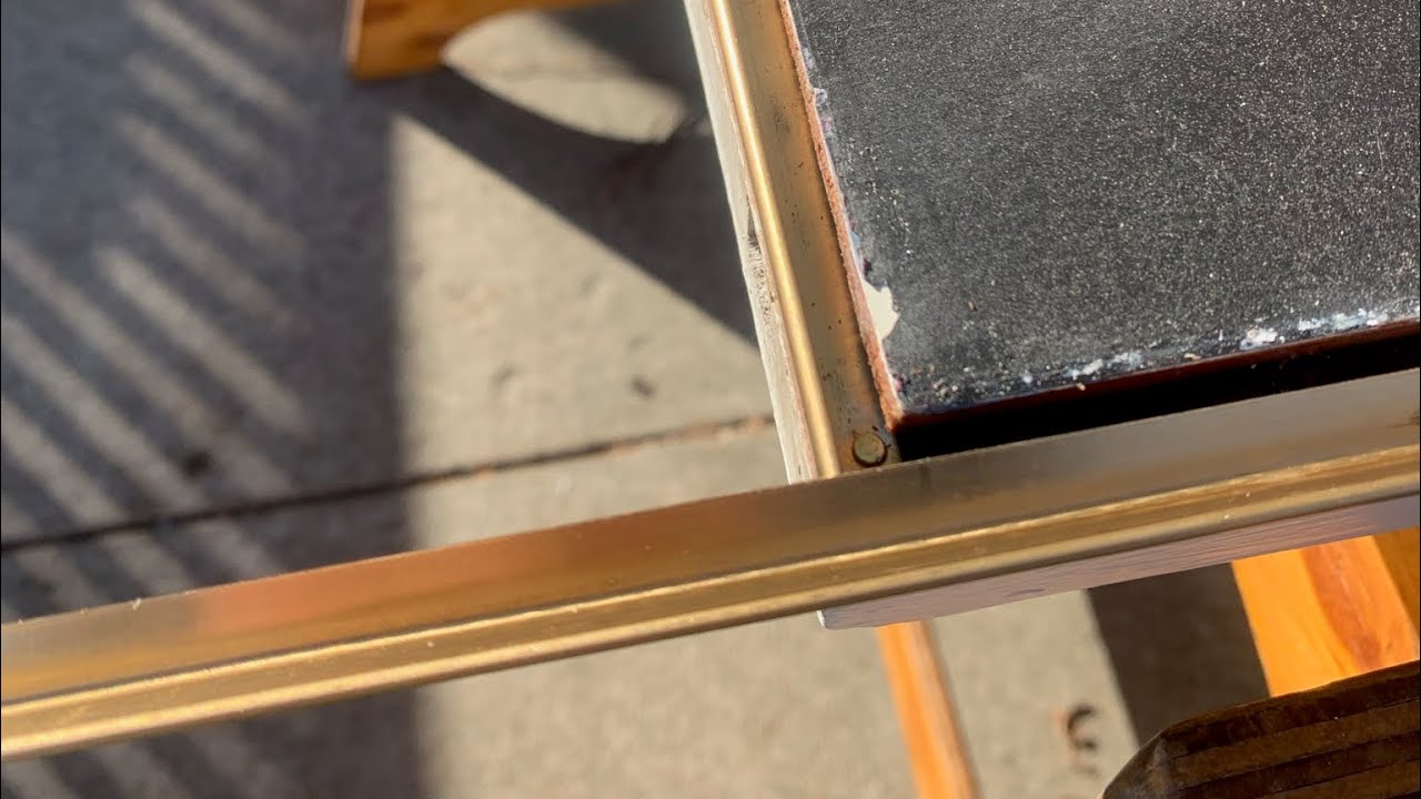 Sample of an interlocking metal weatherstripping process - YouTube