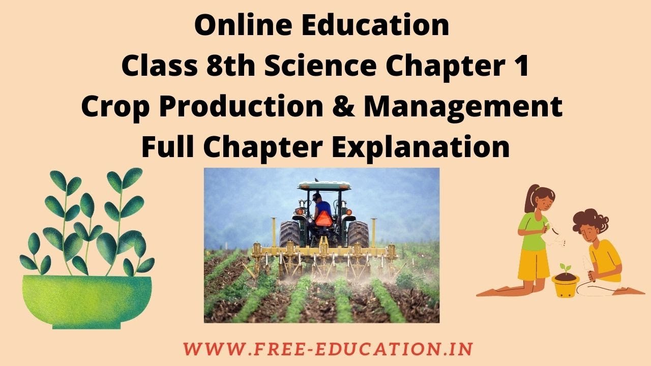 Class 8th Science Crop Production and Management - YouTube