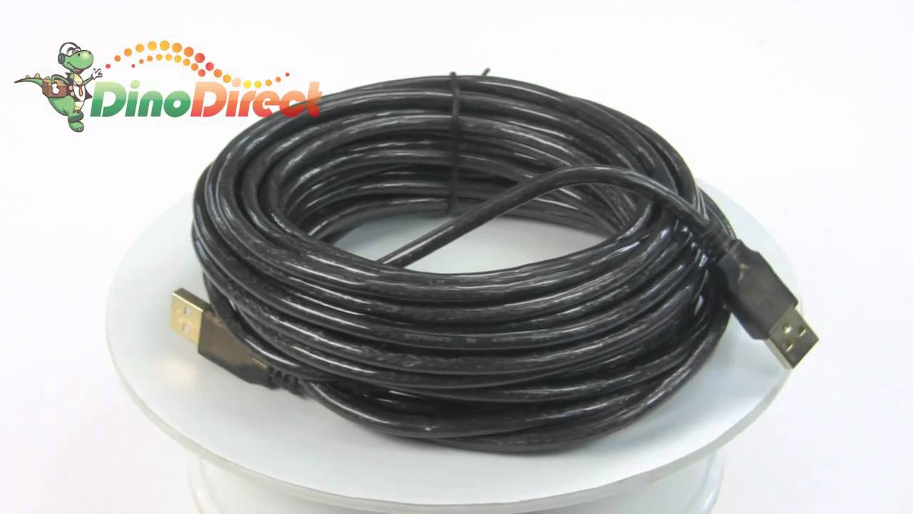 10m Male to Male USB 2.0 Extension Cable with Data Signal Amplifier ...