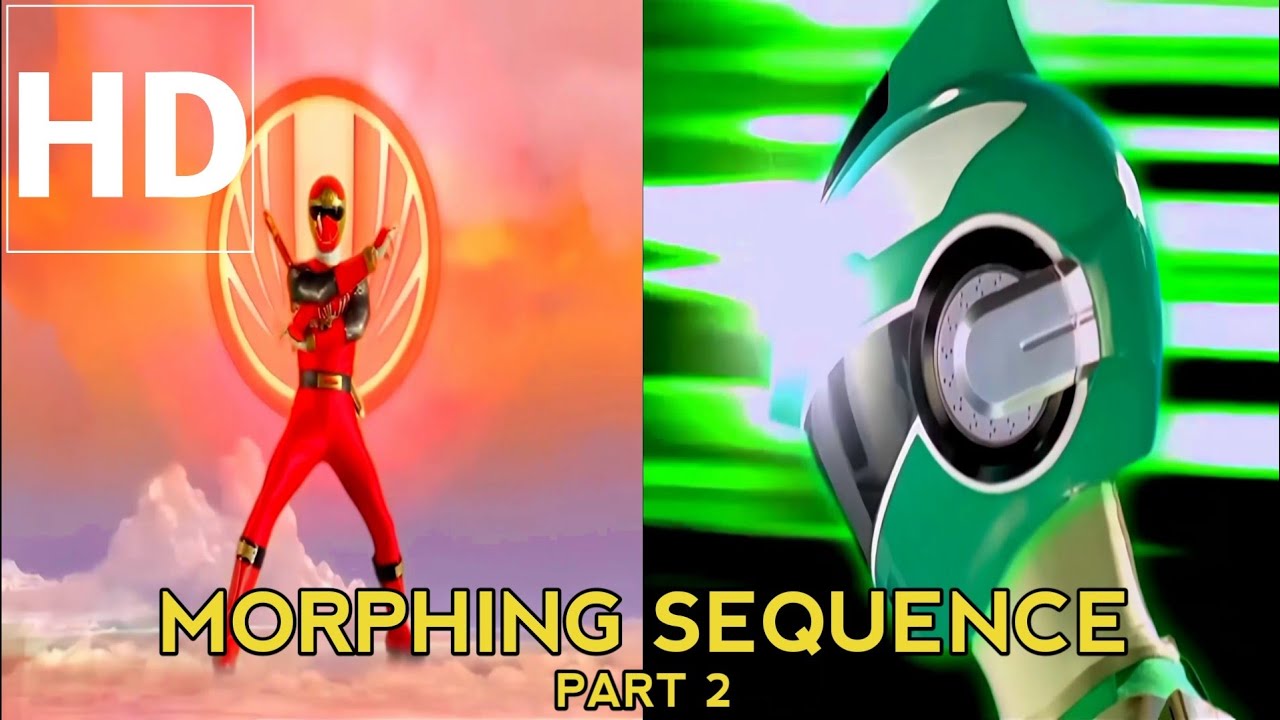 All Power Rangers Morph Sequence PART 2 - YouTube
