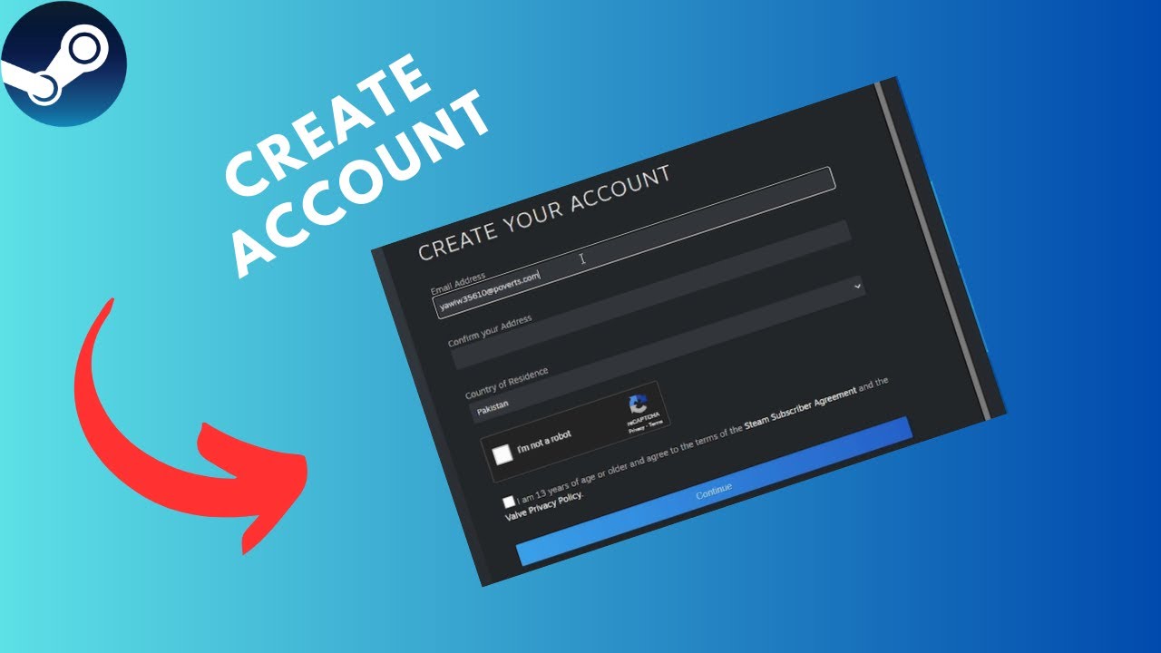 How to Create a steam account - YouTube