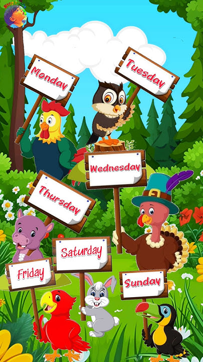 days of the week song with birds |learn days of the week with birds ...