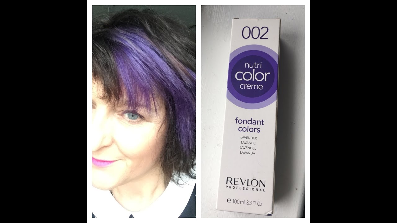 Colouring my hair purple with Revlon Nutri Color Lavender - YouTube