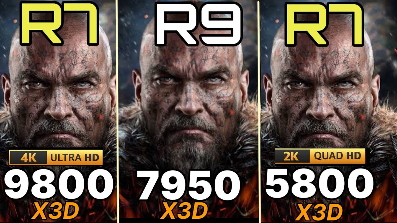 9800x3d vs 7950x3d vs 7800x3d vs 5800x3d vs Intel 285k vs 14900k vs ...