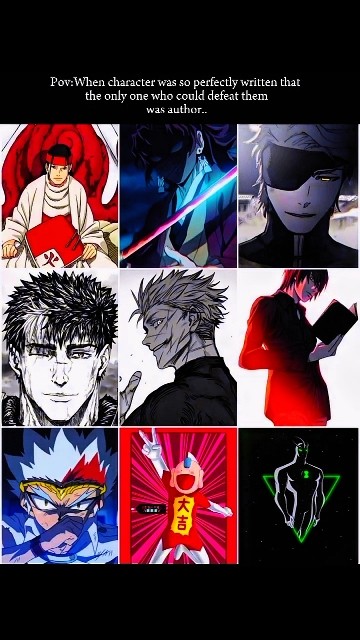 SOME CHARACTERS DEFEATED BY AUTHOR #anime @EDITOR1_PARTH - YouTube