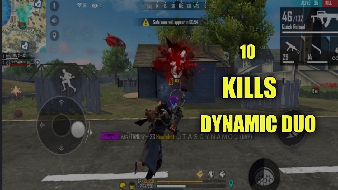 10 Kills DYNAMIC DUO ! - Garena Free Fire. - YouTube