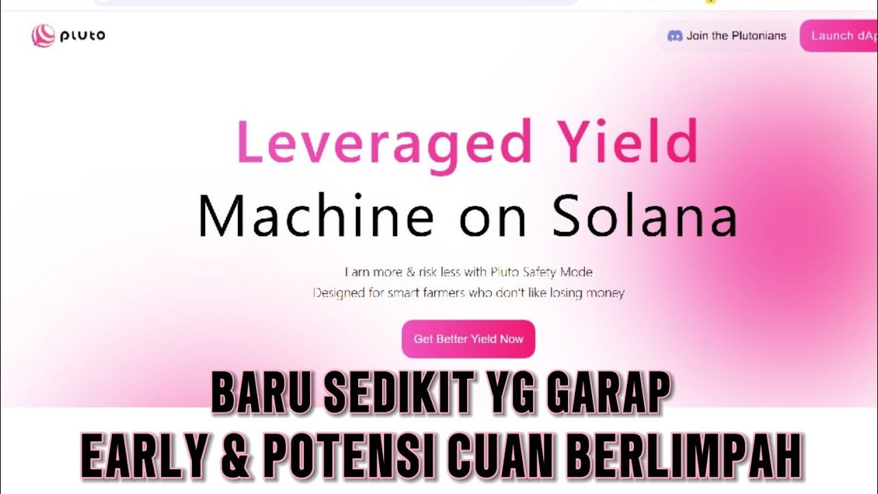 PLUTO | DEFI INOVATIF & TUTORIAL LENGKAP GARAP AIRDROPNYA!! - YouTube