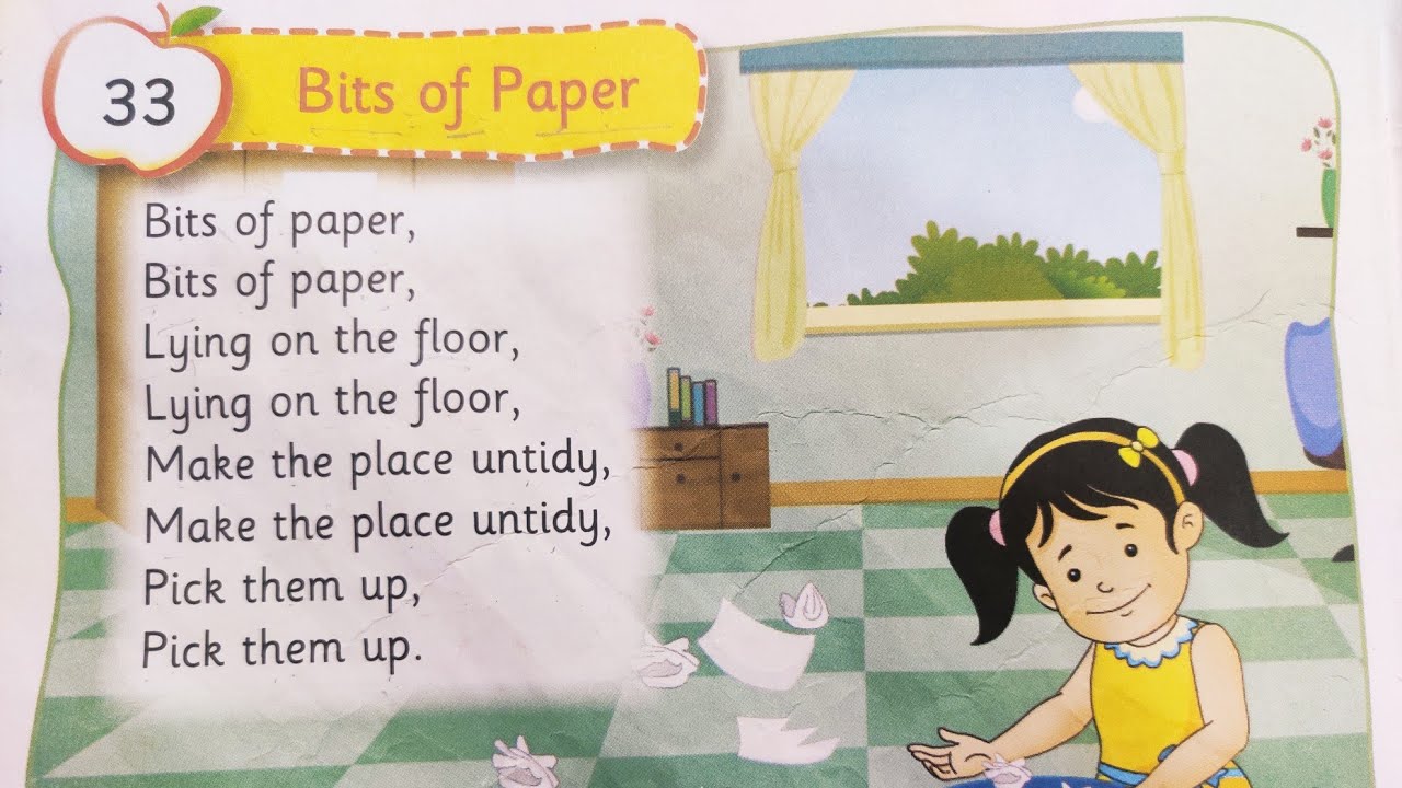 Bits of Paper Jr Kg Poem | S&D Teacher - YouTube
