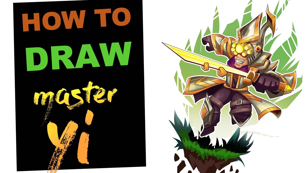 How to draw MASTER YI Legue of Legends by Bmsolari - YouTube