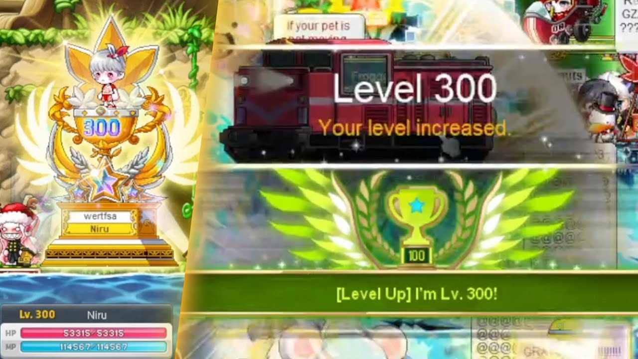 MapleStory WORLD'S FIRST Lv300 Niru!! & My thoughts~ - YouTube