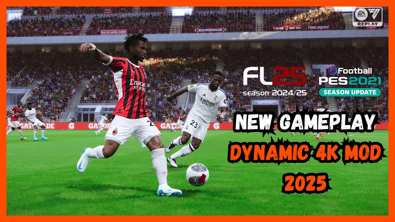 "Next-Level 4K Gameplay Mod 2025! Enhanced Dynamics for PES 2021 ...
