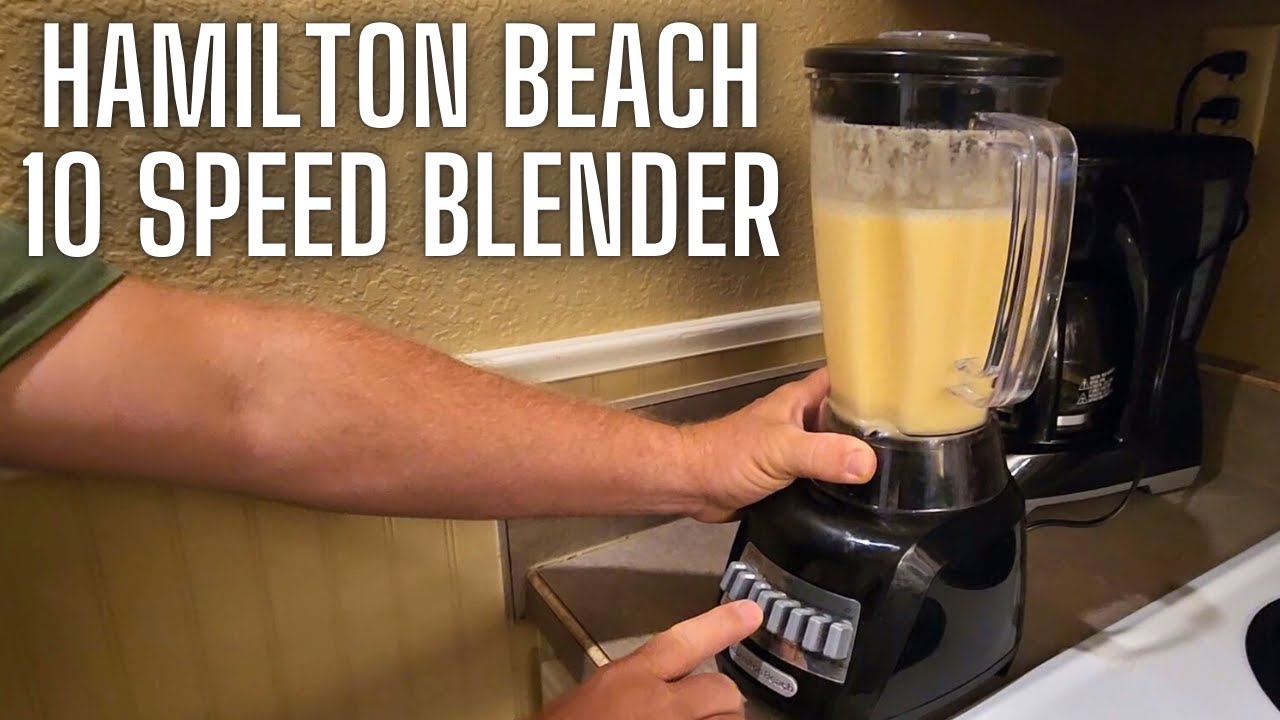 Hamilton Beach 10 Speed Countertop Blender - YouTube