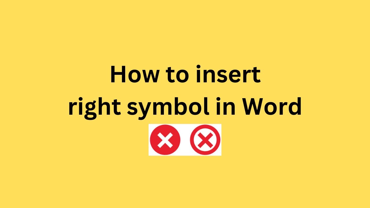 How to insert false symbol in Word - YouTube