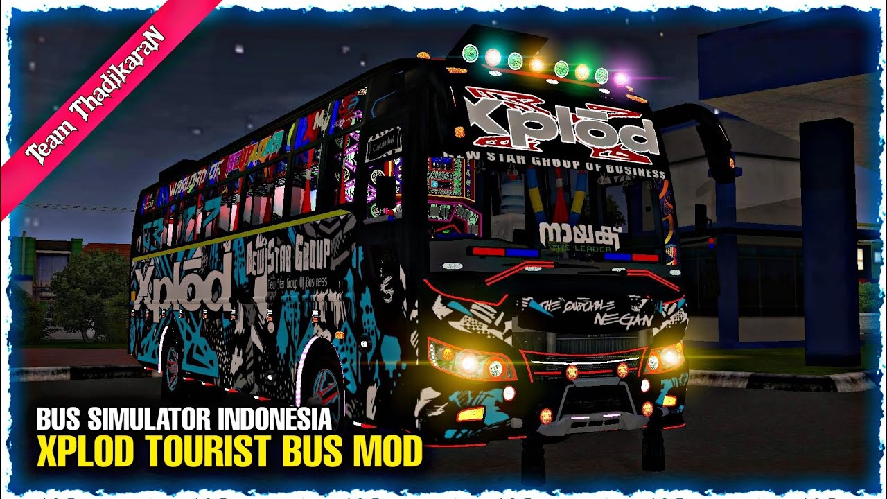 Prakash zedone tourist bus mod for bus simulator indonesia || Xplod ...
