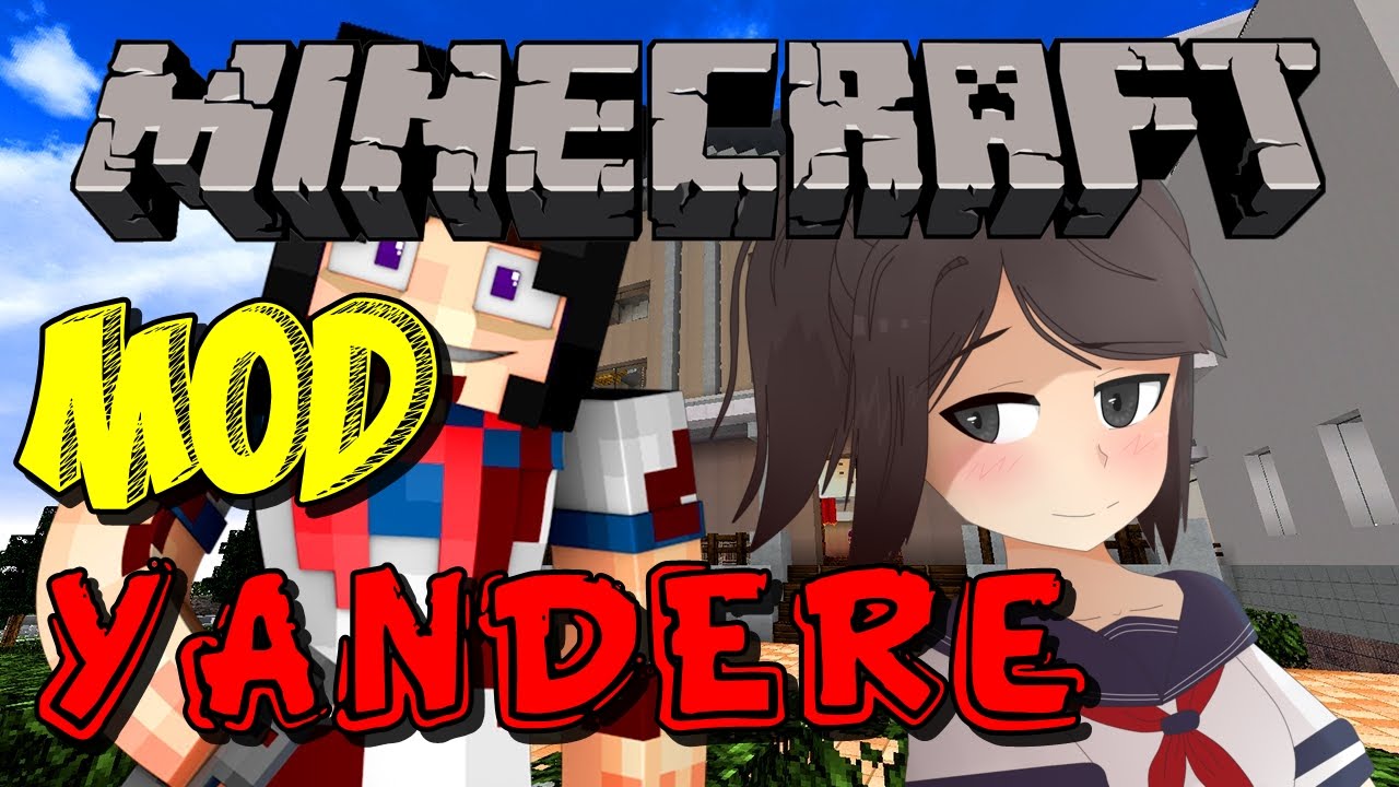 Minecraft รีวิว Mod Yandere simulator : หนูสายโหดนะค่ะ [YANDERE ...
