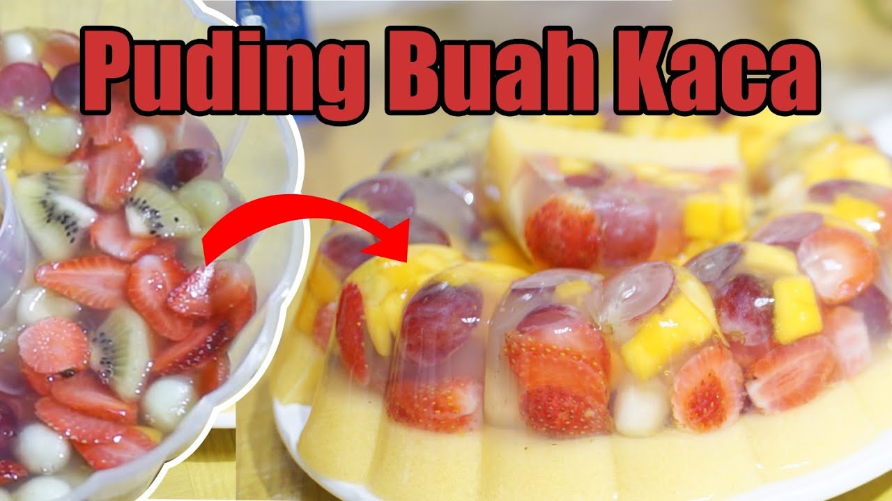 Puding Mangga Buah Kaca | Agar Agar Cermin Buah | Puding Buah | Fruit ...