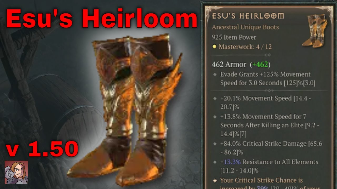 Diablo IV Unique Items - Esu's Heirloom (Ring)[v1.5.0] - YouTube