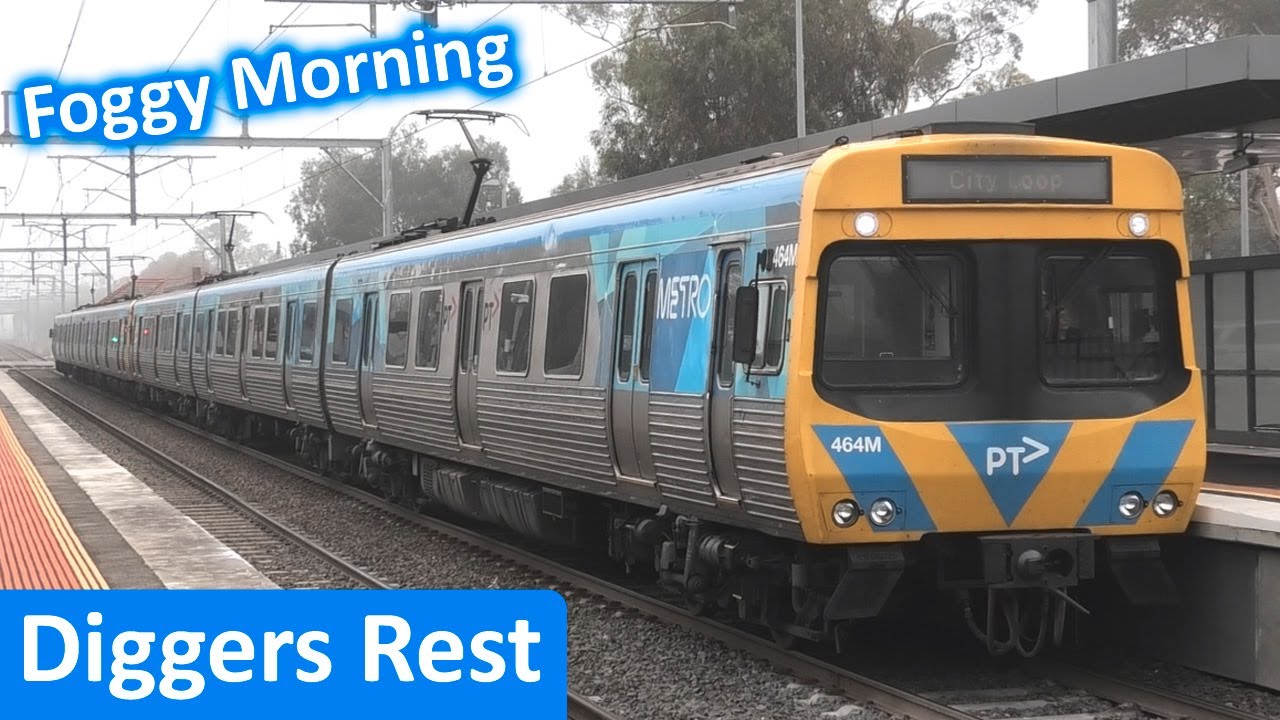 A Foggy Morning at Diggers Rest; Metro, V/Line & Steam Trains ...
