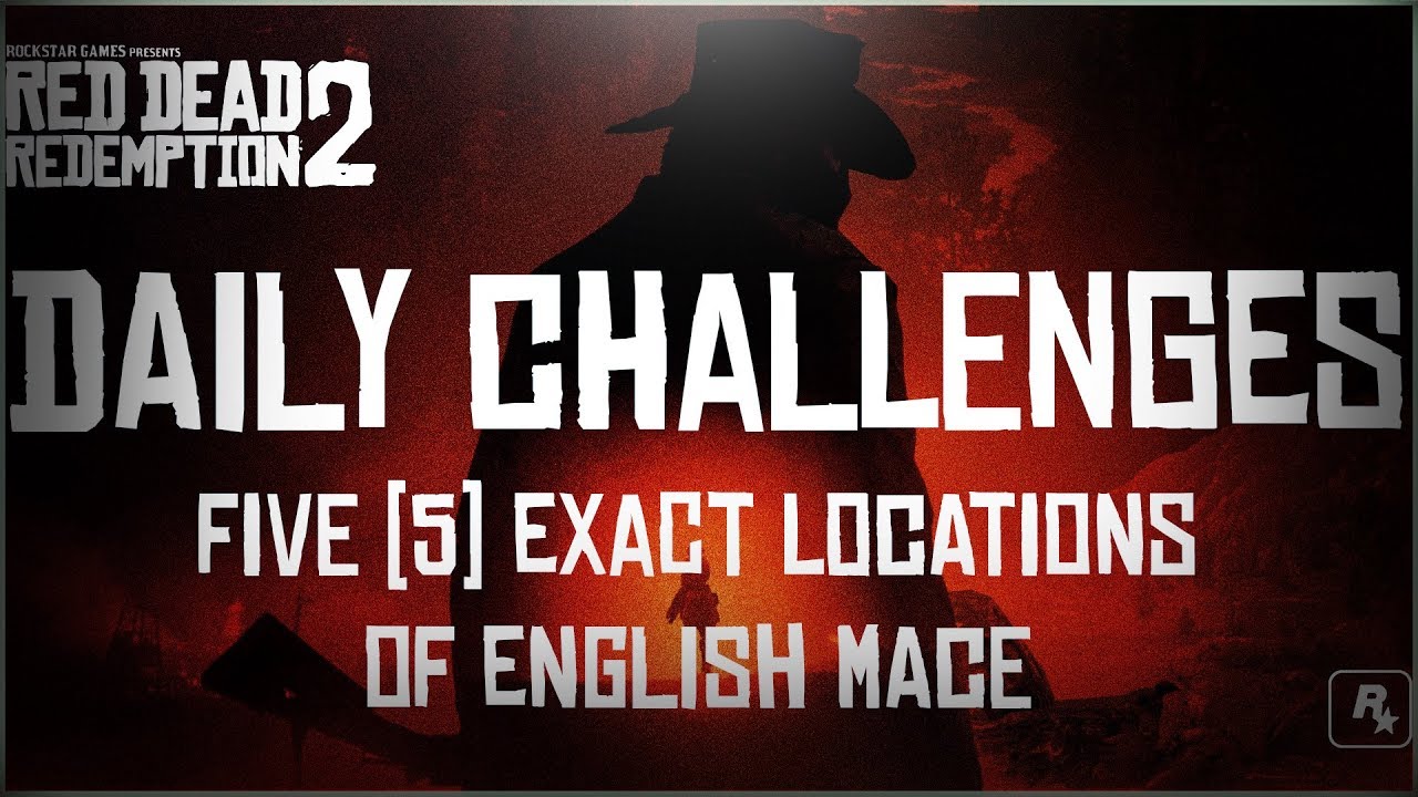English Mace 5 Exact Locations - Red Dead Online Daily challenge - YouTube