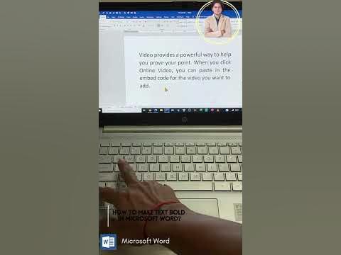 How to make text bold in Microsoft word - YouTube