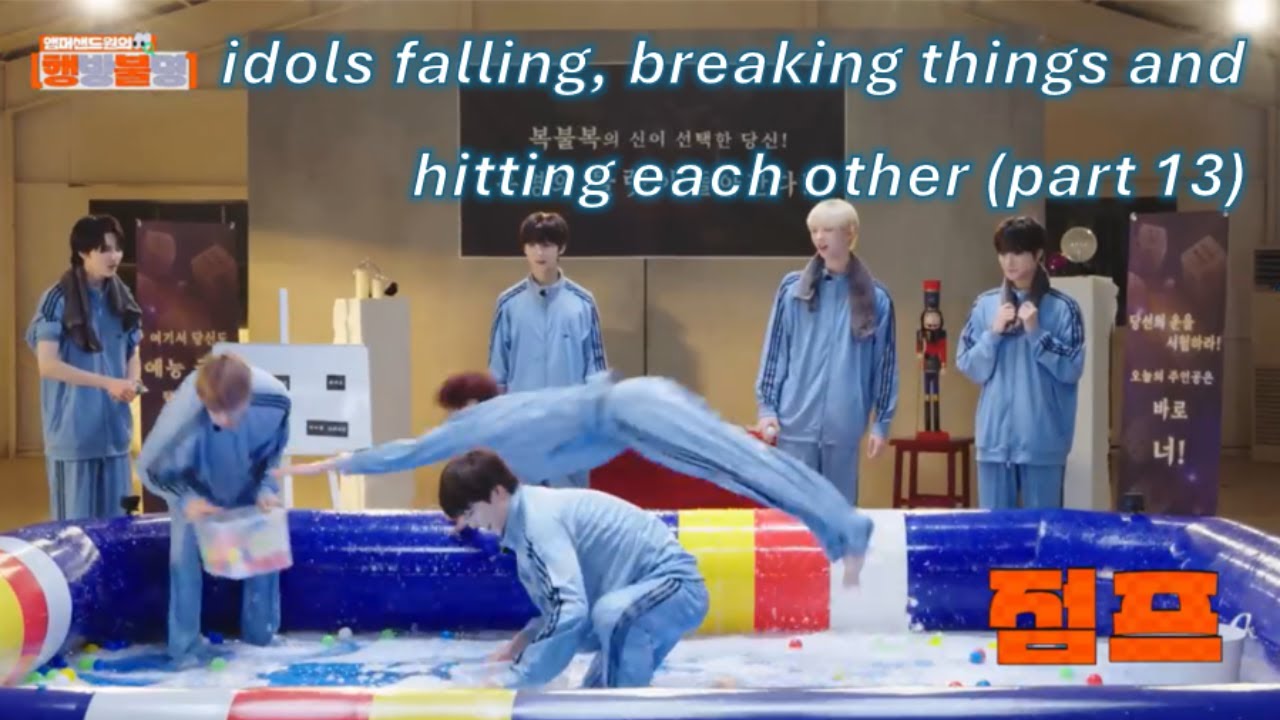kpop idols falling, breaking things and hitting each other (part 13 ...