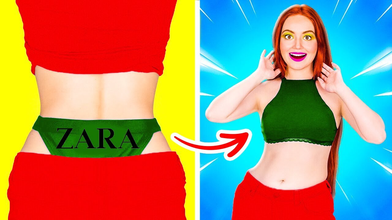 TRUCOS FÁCILES DE ROPA PARA CHICAS || Trucos de moda DIY por 123 GO ...